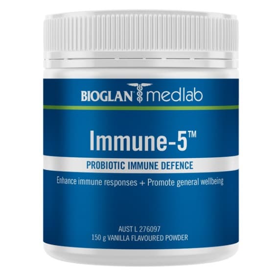 Buy Bioglan Medlab Immune 5 Vanilla Flavoured Powder 150g Online
