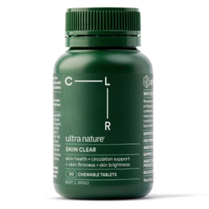 Buy Ultra Nature Skin Clear 30 Chewable Tablets Online