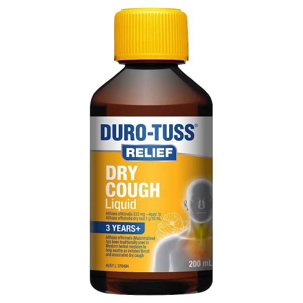 Buy Duro Tuss Relief Dry Cough Liquid 200ml Online