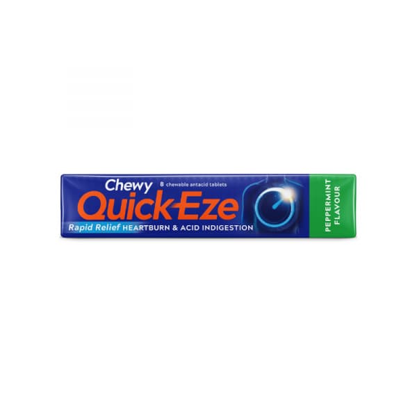 Buy Quickeze Peppermint Chew 8 Tablets Online