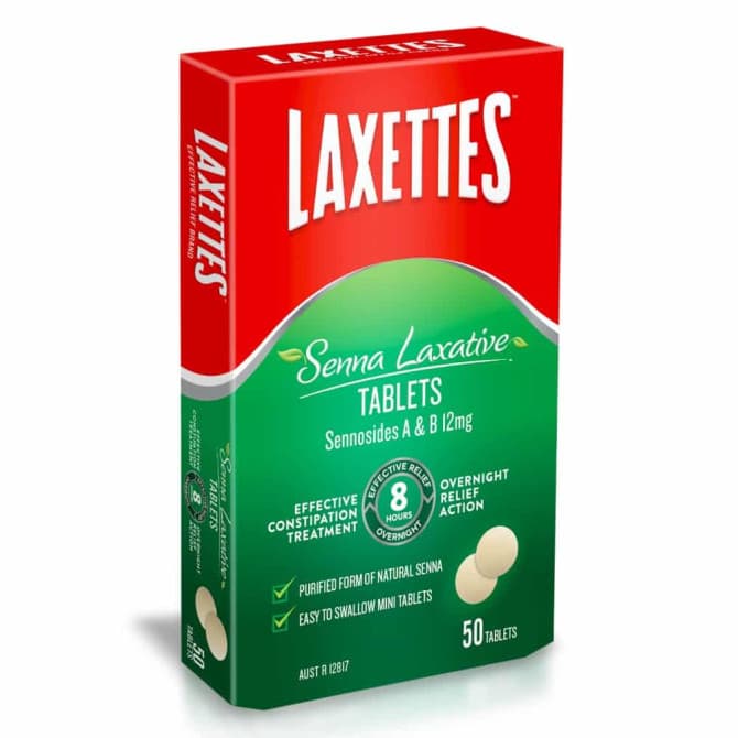 Buy Laxettes Senna Tablets 50 pack Online | Chempro Chemists