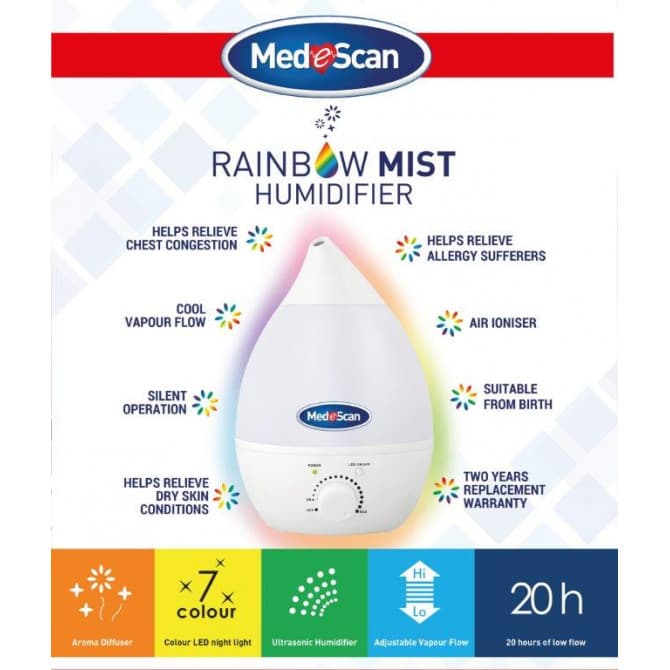 Buy Medescan Rainbow Mist Ultrasonic Cool Mist Humidifier Online ...