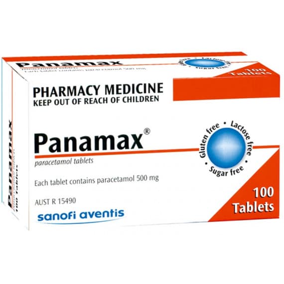 Buy Panamax 100 Paracetamol Tablets 500mg S3 Online