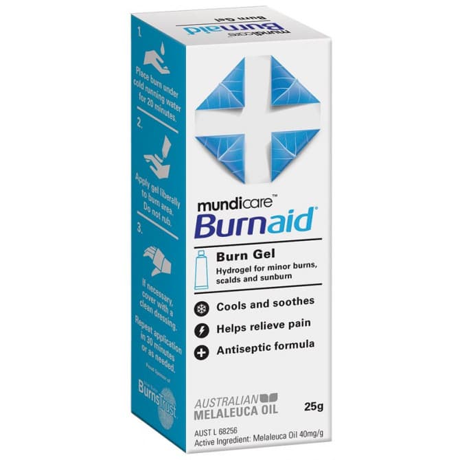 Buy Mundicare Burnaid Burn Gel 25g Online | Chempro Chemists