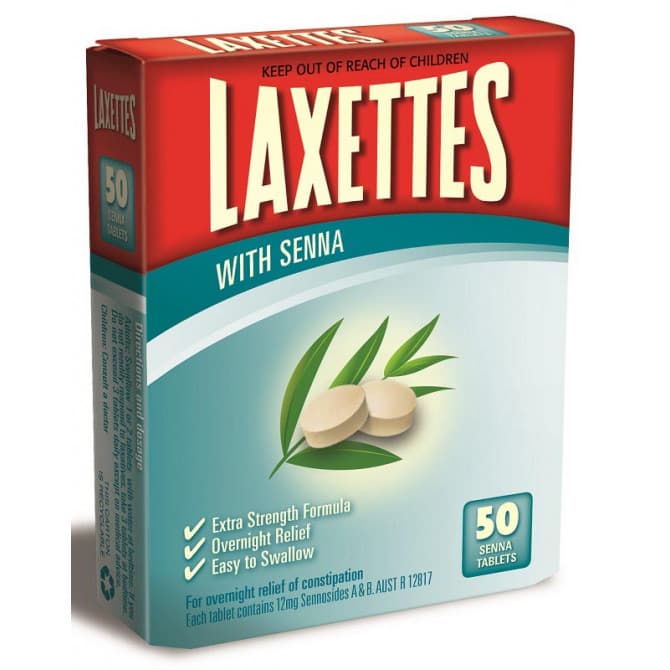 Buy Laxettes Senna Tablets 50 pack Online | Chempro Chemists