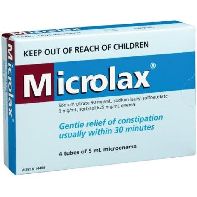 Buy Microlax Enema 5ml X 4 Online