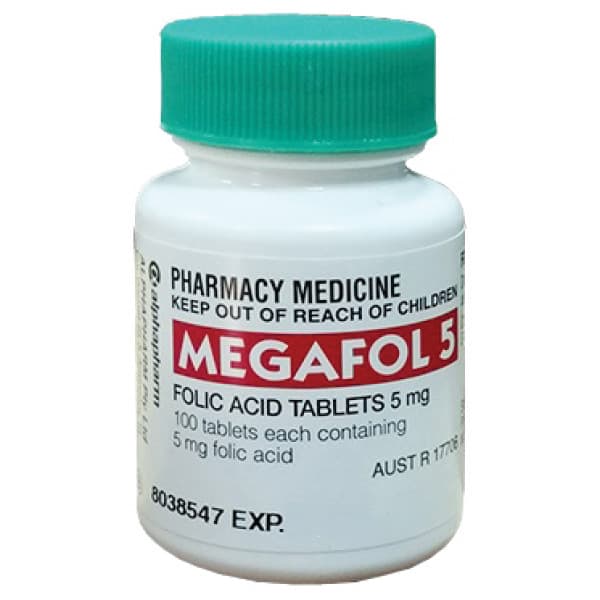 Buy Megafol Folic Acid 5mg 100 Tablets Online | Chempro Chemists