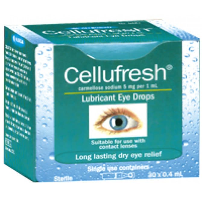 Buy Cellufresh Eye Drops 30 X 0.4ml Online | Chempro Chemists