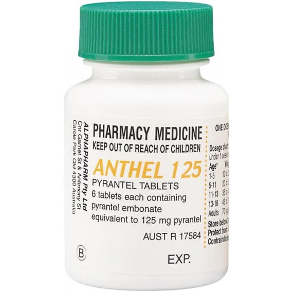 Buy Anthel 125mg 6 Tablets Online | Chempro Chemists
