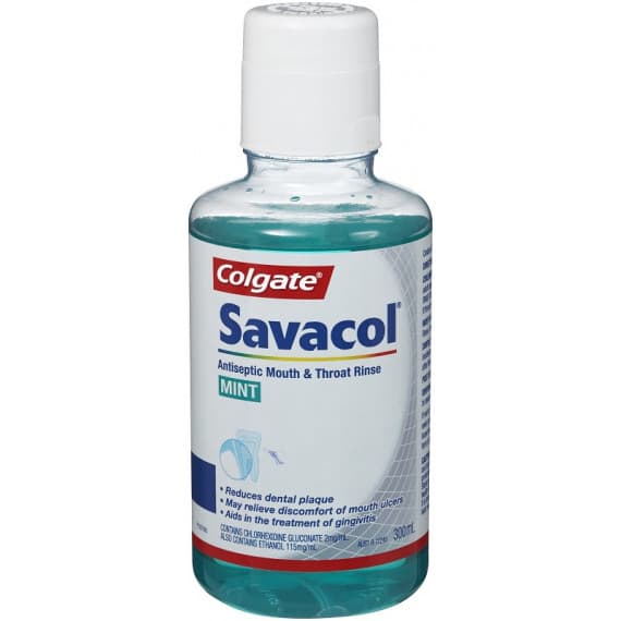 Buy Savacol Mouth And Throat Rinse Mint 300ml Online