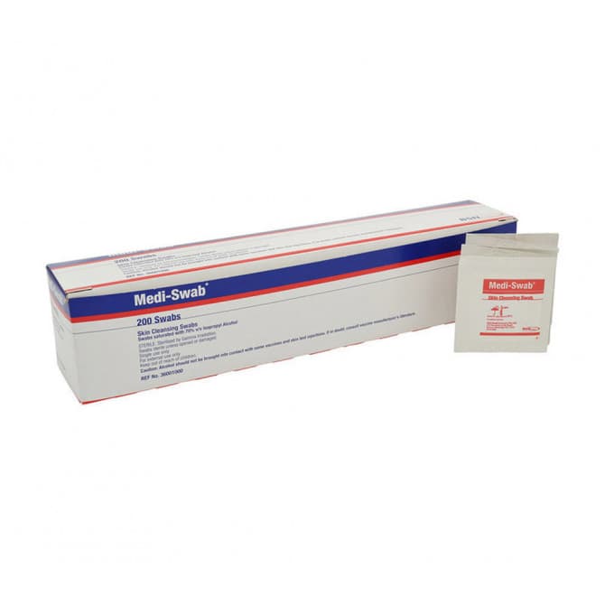 Buy Medi Swab Skin Cleasing Swabs 200 Online | Chempro Chemists