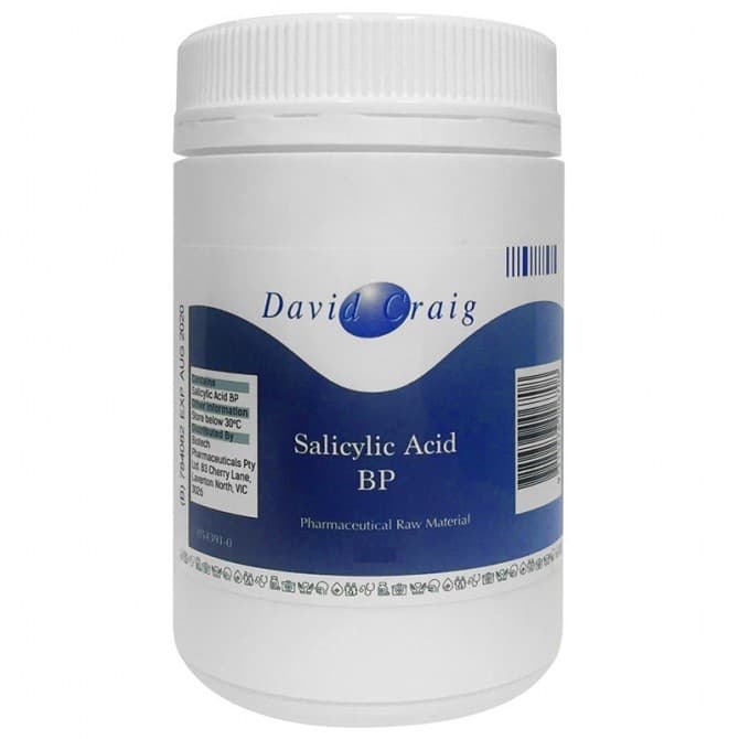 Buy David Craig Salicylic Acid BP 500g Online | Chempro Chemists