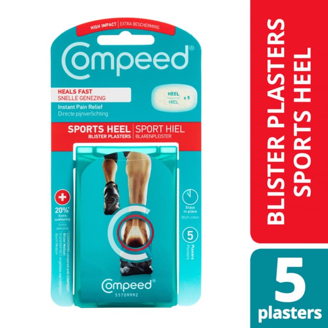 Buy Compeed Sports Heel Blister Plasters 5 Pack Online | Chempro Chemists