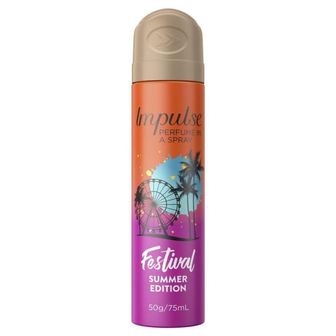 Buy Impulse Body Spray Aerosol Deodorant Festival Summer 75ml Online