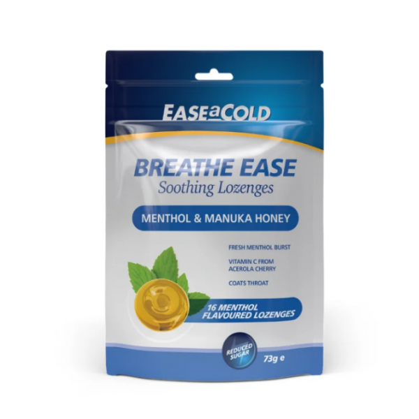 Buy Ease A Cold Breathe Ease Menthol & Manuka Honey Lozenges 16 ...