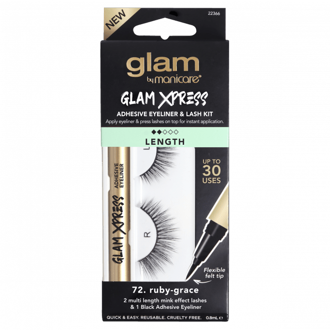 Buy Glam By Manicare 72. Ruby Grace Xpress Adhesive Eyeliner And Lash ...