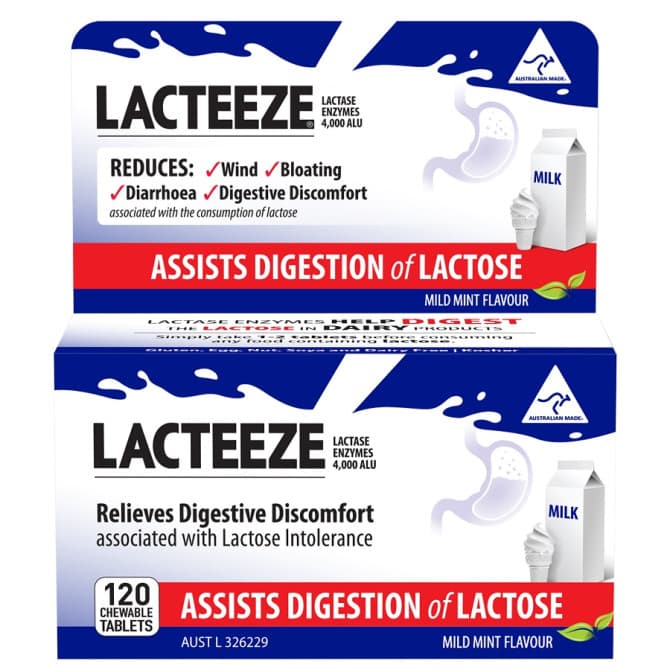 Buy Lacteeze Strength Tablets 120 Tablets Online