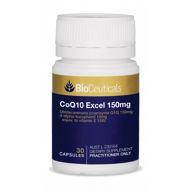 Buy BioCeuticals CoQ10 Excel 150mg 30 Capsules Online