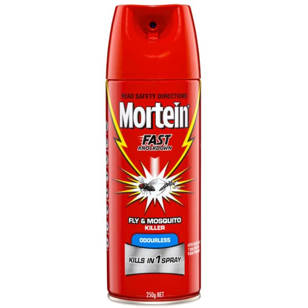 Buy Mortein Fast Knock Down Flying Insect Killer Odourless 250g Online ...