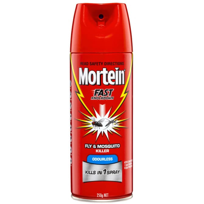 Buy Mortein Fast Knock Down Flying Insect Killer Odourless 250g Online ...