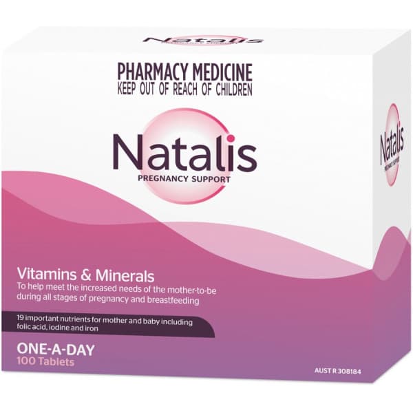 Buy Natalis Pregnancy Support 100 Tablets Online | Chempro Chemists