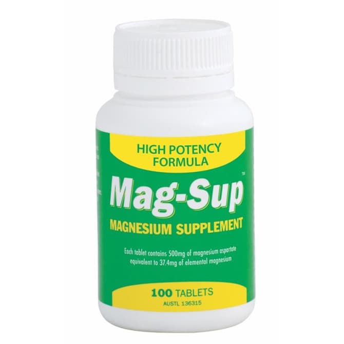 Buy Mag Sup Magnesium Supplement 500mg 100 Tablets Online