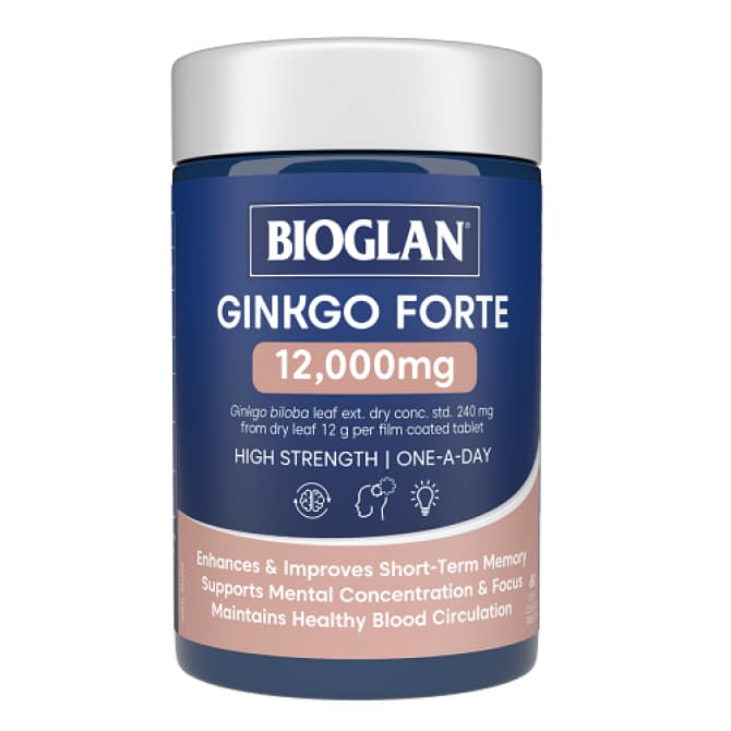 Buy Bioglan Ginkgo Forte 12000mg 60 Tablets Online