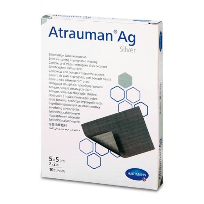 Buy Hartmann Atrauman Ag 5x5cm x10 Online