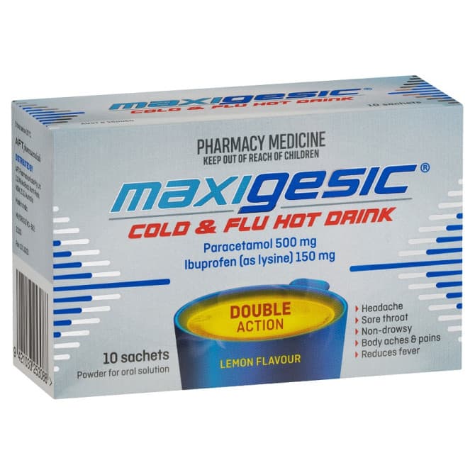 Buy Maxigesic Cold And Flu Hot Drink 10 Pack Online