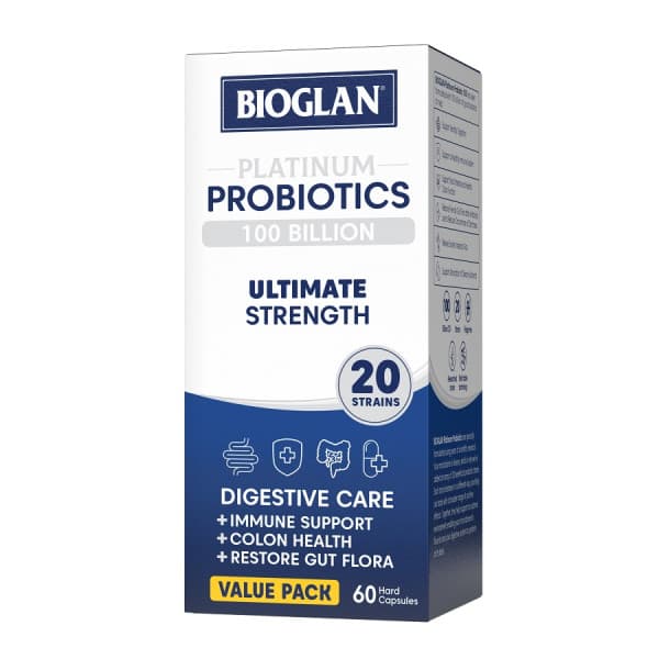 Buy Bioglan Platinum Probiotics 100 Billion 60 Capsules Online