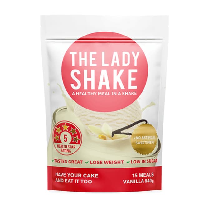 Buy The Lady Shake Vanilla 840g Online
