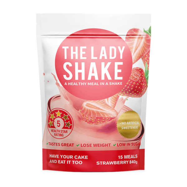 Buy The Lady Shake Strawberry 840g Online