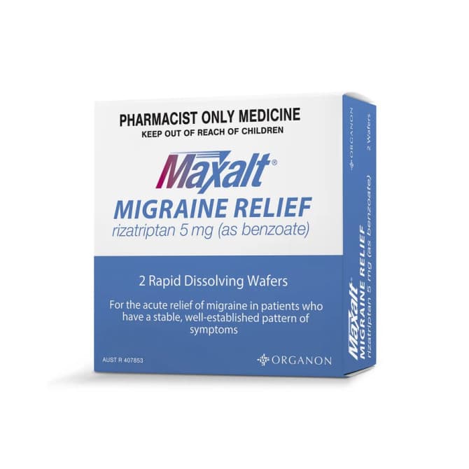 Buy Maxalt Migraine Relief 5mg 2 Tablets Online