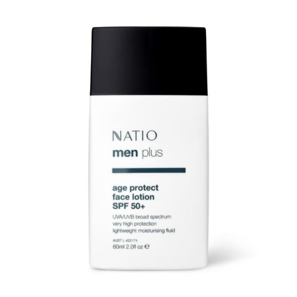 Buy Natio Men Plus Age Protect Face Lotion SPF 50 Plus 60ml Online