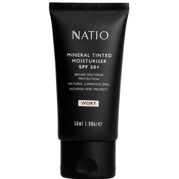 Buy Natio Mineral Tinted Moisturiser SPF 50 Plus Ivory Online