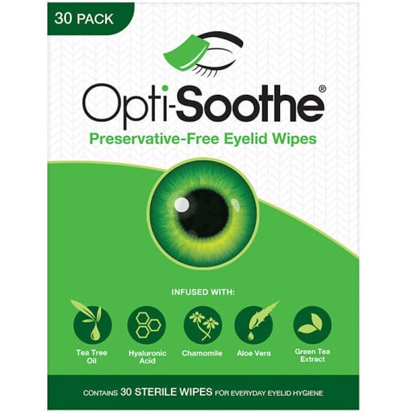 Buy Opti Soothe Preservative Free Eyelid Wipes 30s Online