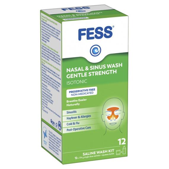 Buy FESS Nasal And Sinus Wash Kit Gentle Strength 12s Online