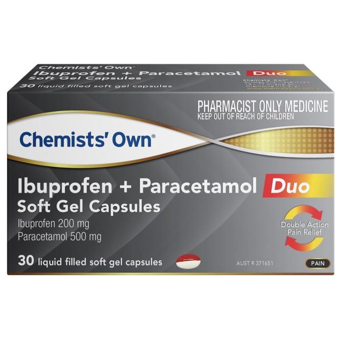 Buy Chemists Own Ibuprofen Plus Paracetamol Soft Gel 30 Capsules Online