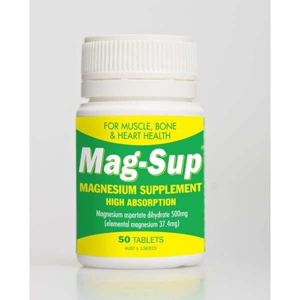 Buy Mag Sup 500mg 50 Tablets Online