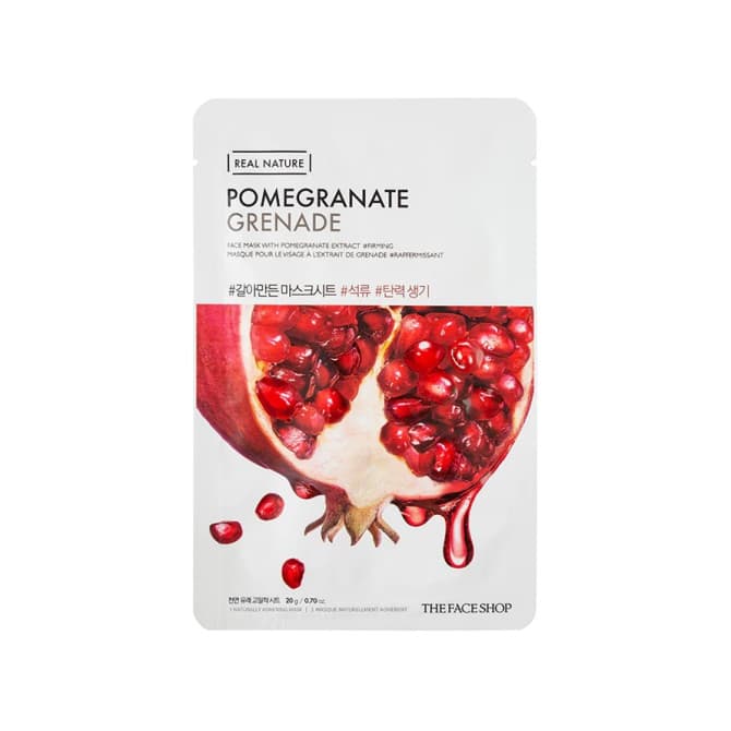 Buy The Face Shop Real Nature Pomegranate Face Mask 20g Online