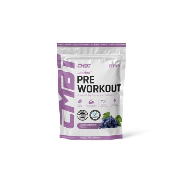 Buy CMBT Loaded Pre Workout Grape Explosion 240g Online