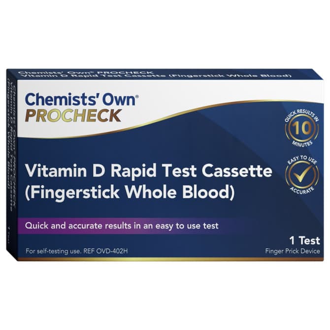Buy Chemists Own Procheck Vitamin D Rapid Test Cassette Online