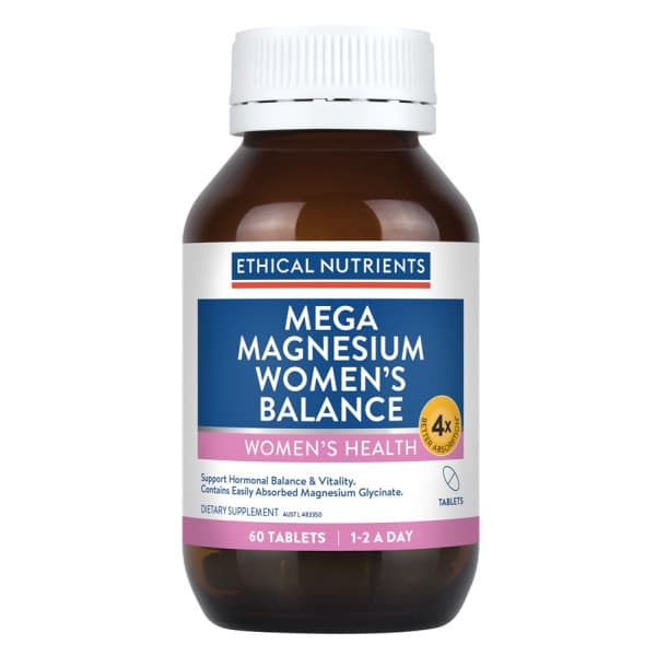 Buy Ethical Nutrients Mega Magnesium Womens Balance 60 Tablets Online