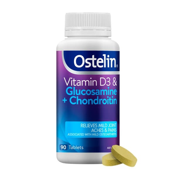 Buy Ostelin Vitamin D3 Plus Glucosamine Plus Chondroitin Tablets 90 Online