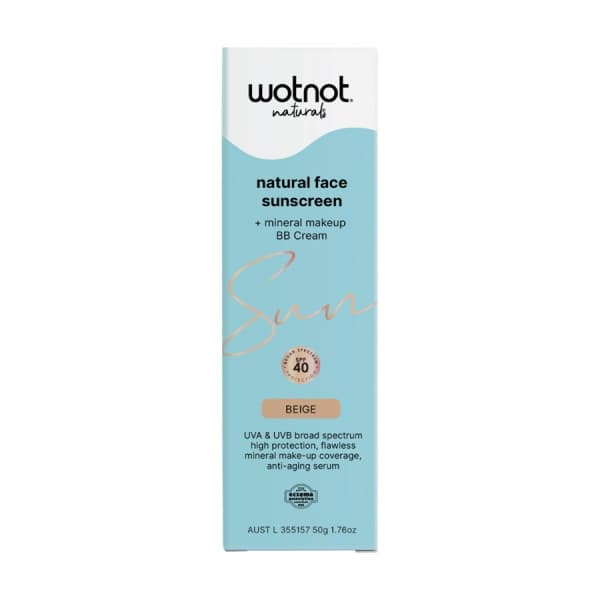 Buy Wotnot Naturals Zinc Sunscreen And BB Cream Beige 50g Online