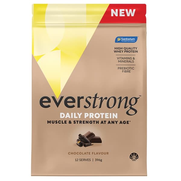 Buy Sanitarium Everstrong Daily Protein Chocolate Flavour 396g Online