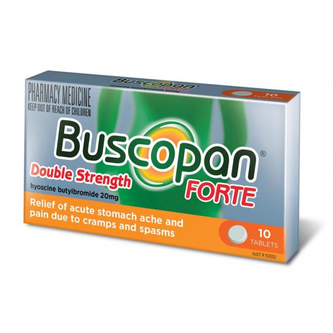 Buy Buscopan Forte Double Strength 20mg 10 Tablets Online | Chempro ...