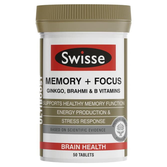 Buy Swisse Ultiboost Memory + Focus 50 Tablets Online | Chempro Chemists