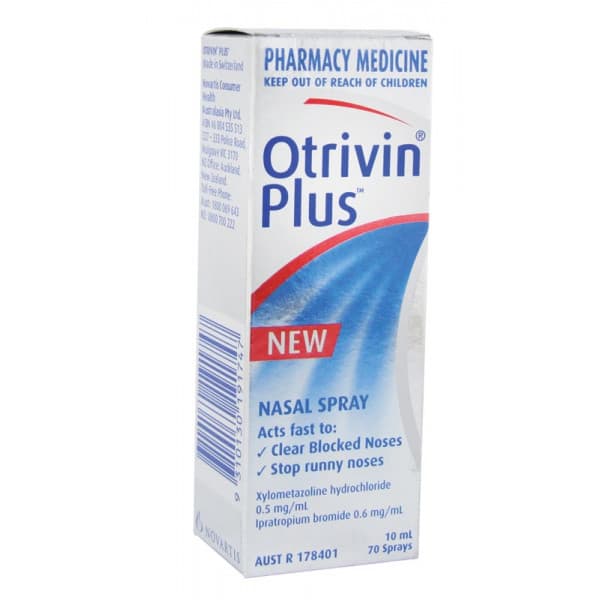 Buy Otrivin Plus Nasal Spray 10ml Online | Chempro Chemists