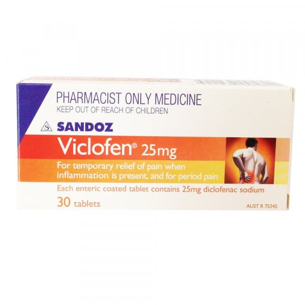 Buy Viclofen 25mg Tablets 30 S3 Online